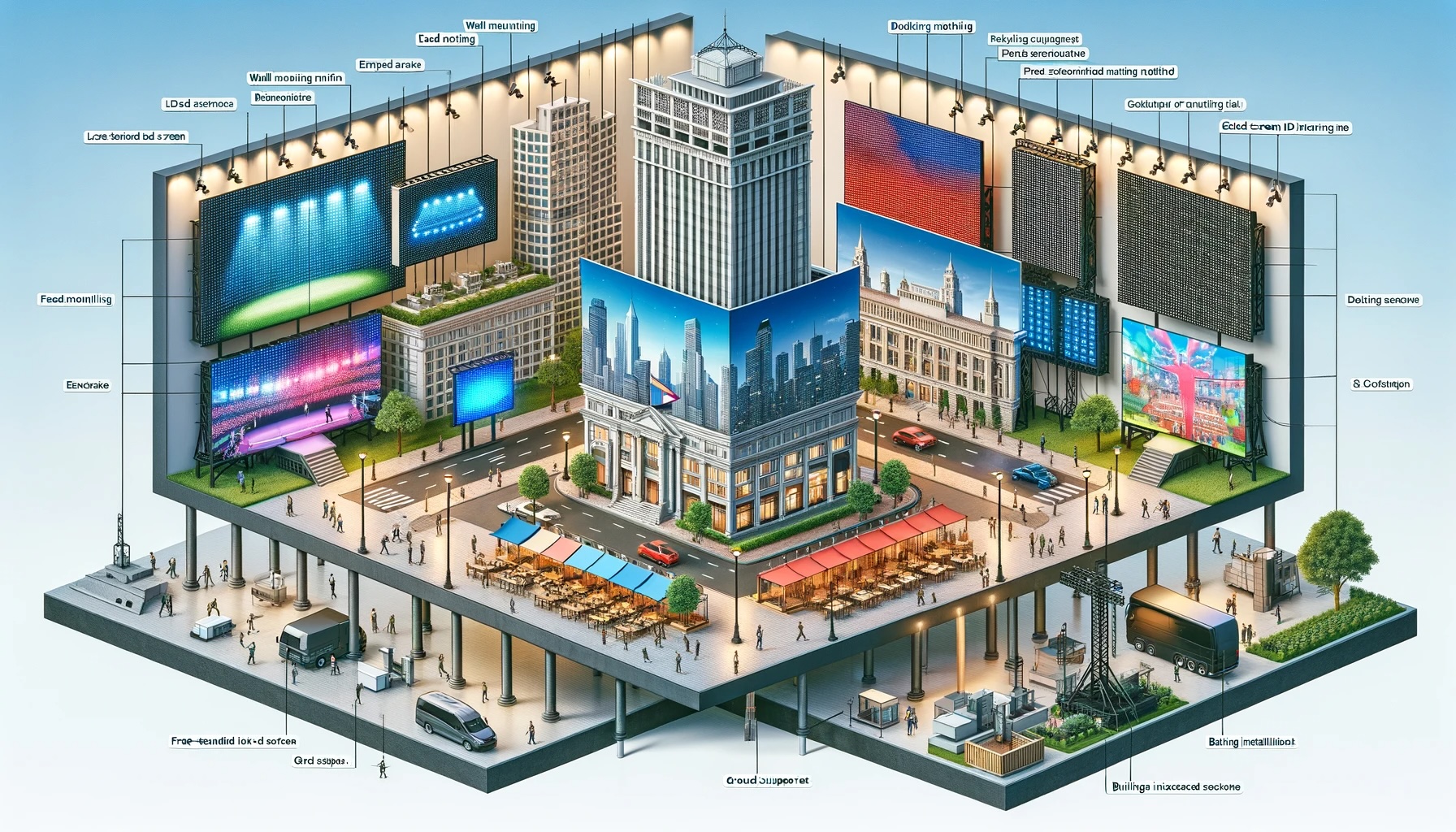 Typical LED Display Installation Methods | CustomadeLED